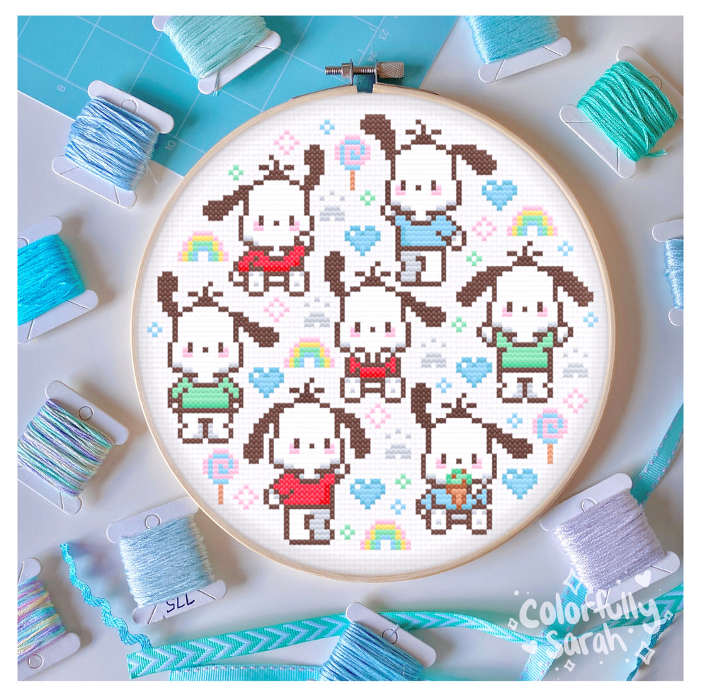 Poch. Cross Stitch Pattern – Colorfullysarahshop